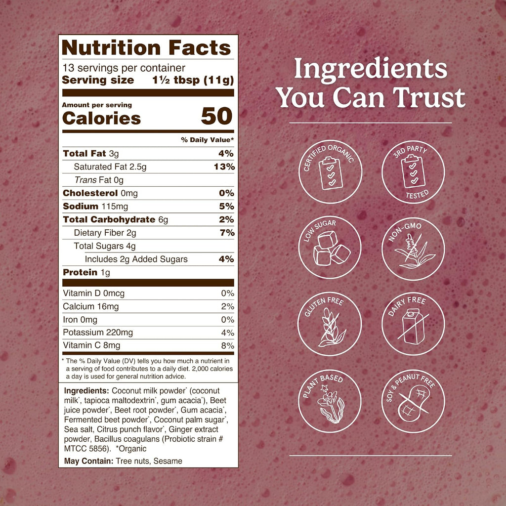 nutritious beet root powder drink