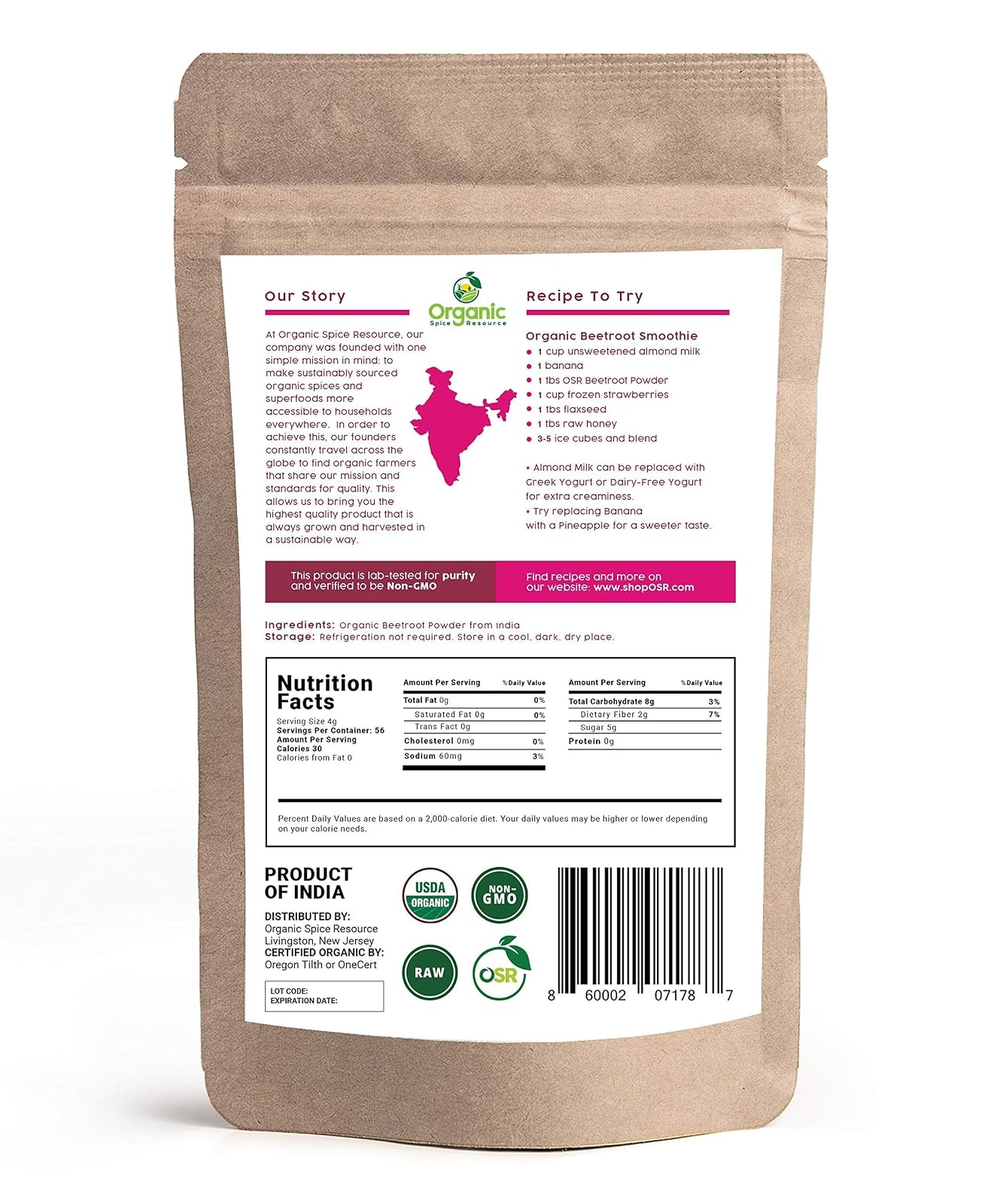 nutritious beet root powder for energy