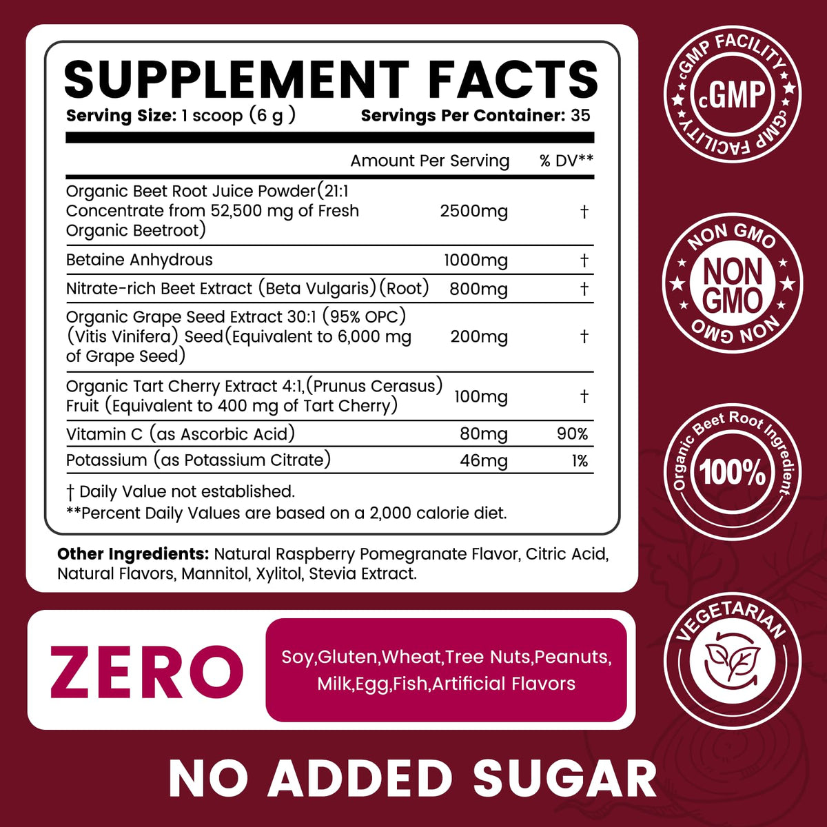 nutritious beet root powder for energy
