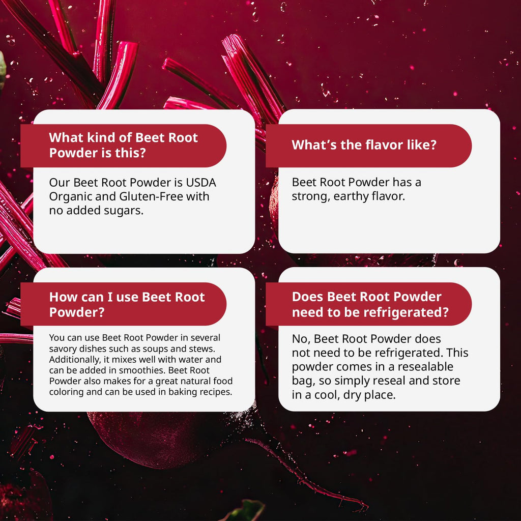 nutritious beet root powder for energy