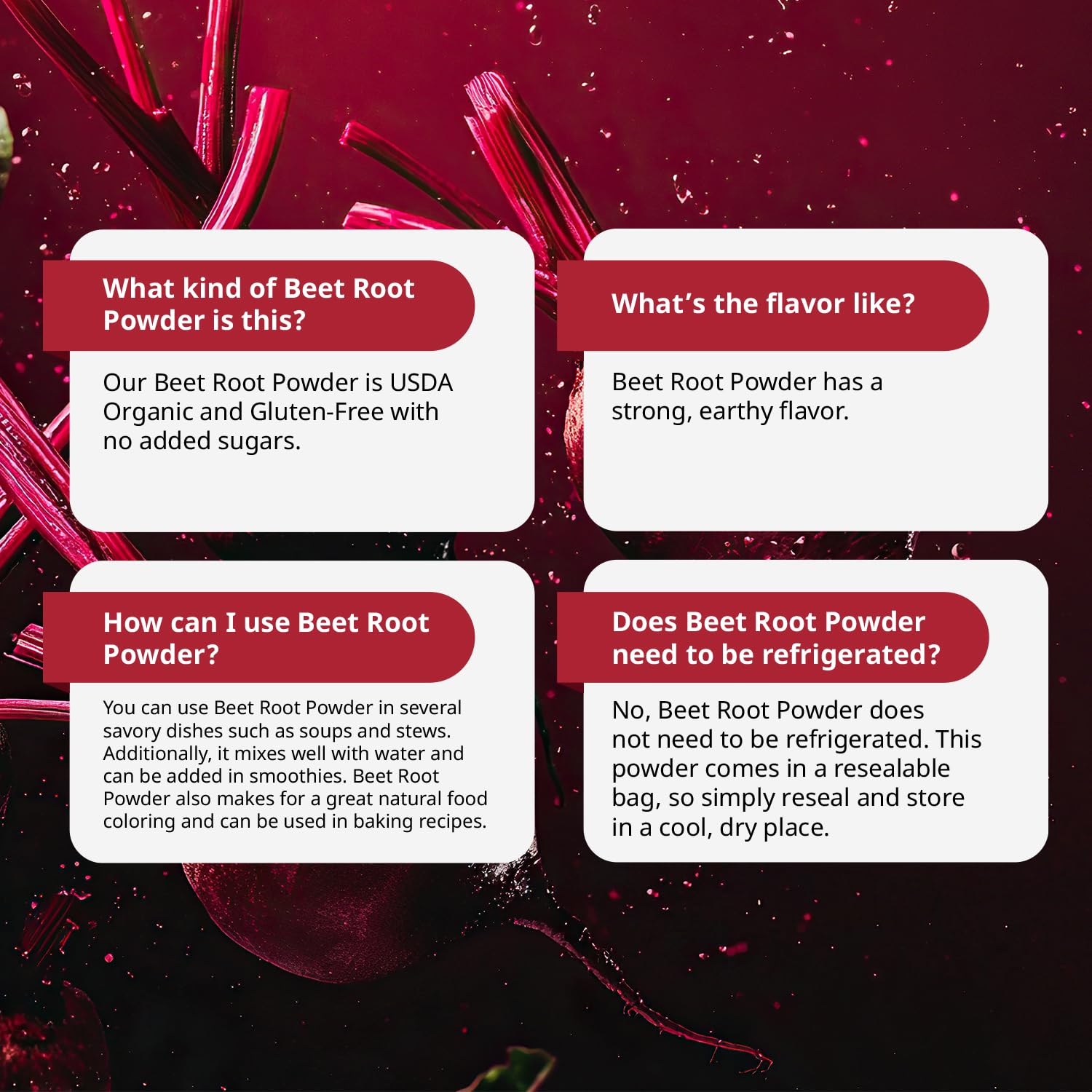 nutritious beet root powder for energy