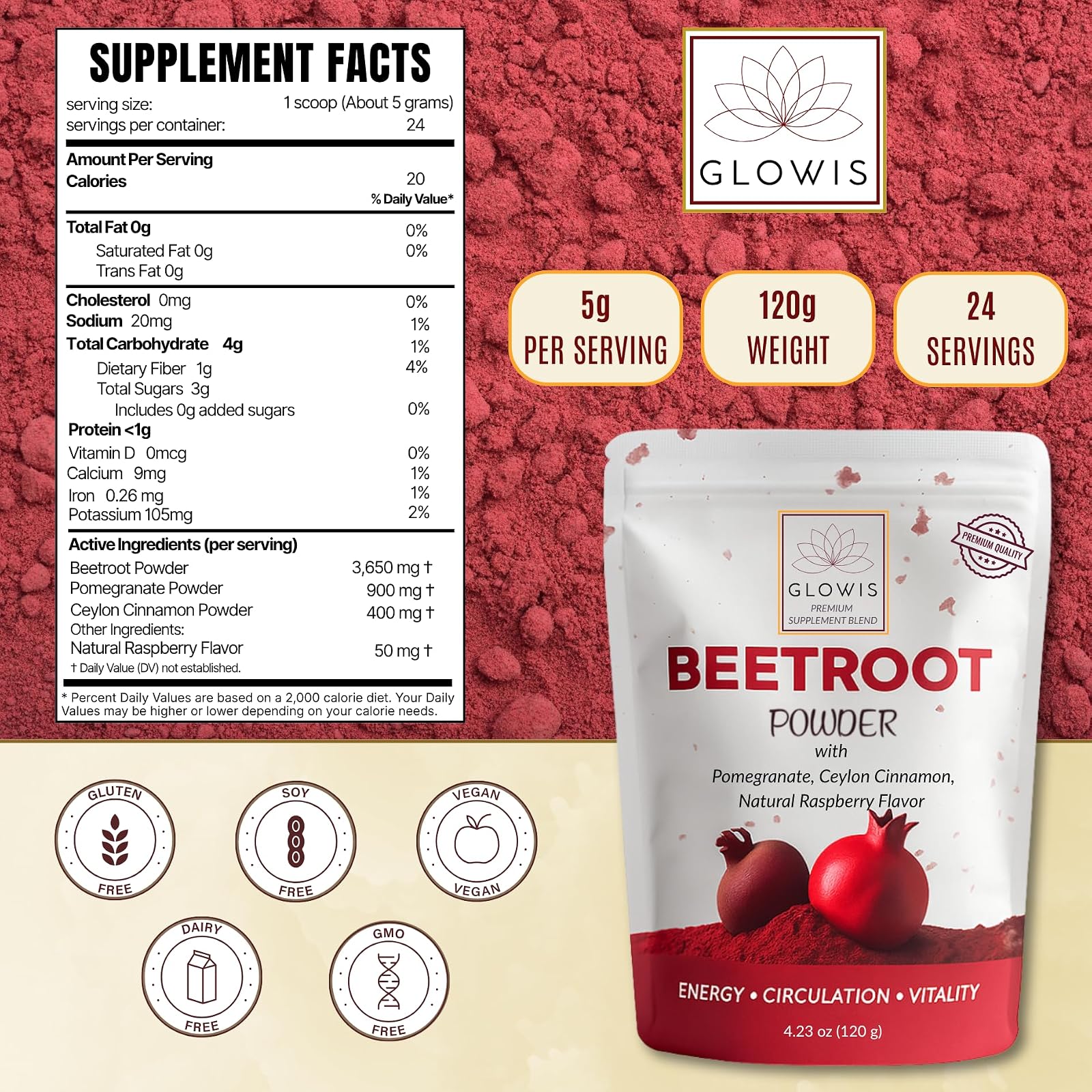 nutritious beet root powder for smoothies