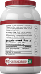 nutritious beet root powder supplement
