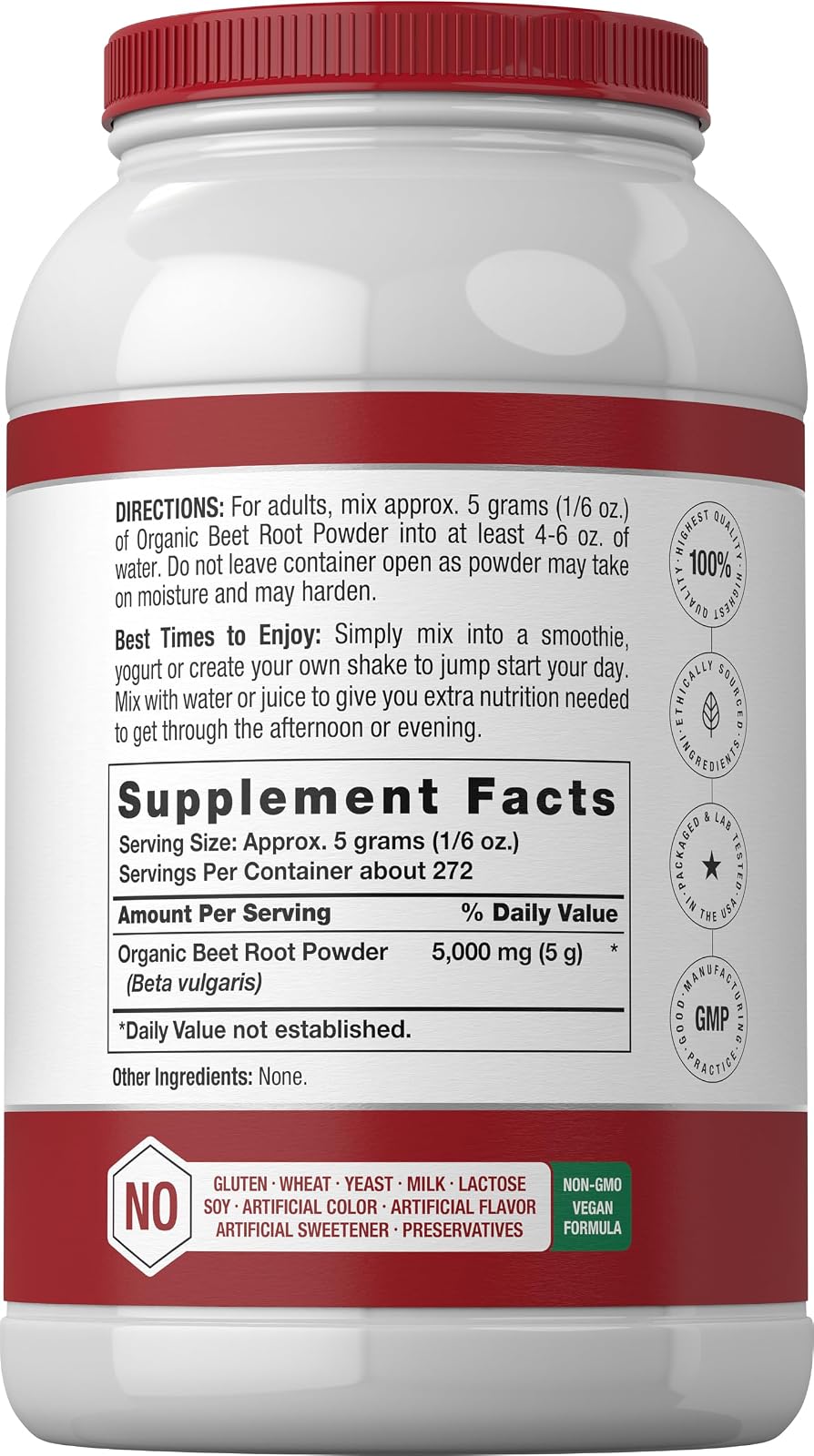 nutritious beet root powder supplement