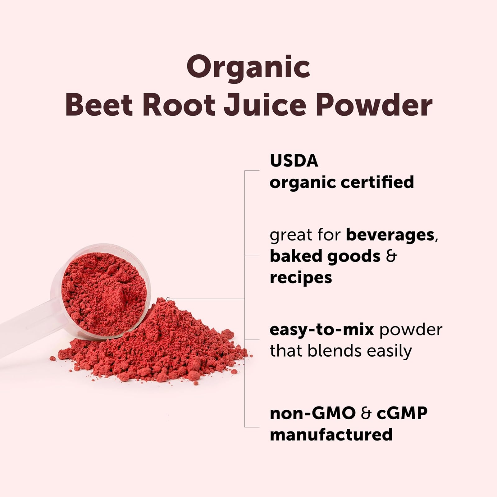 nutritious beet root powder supplement