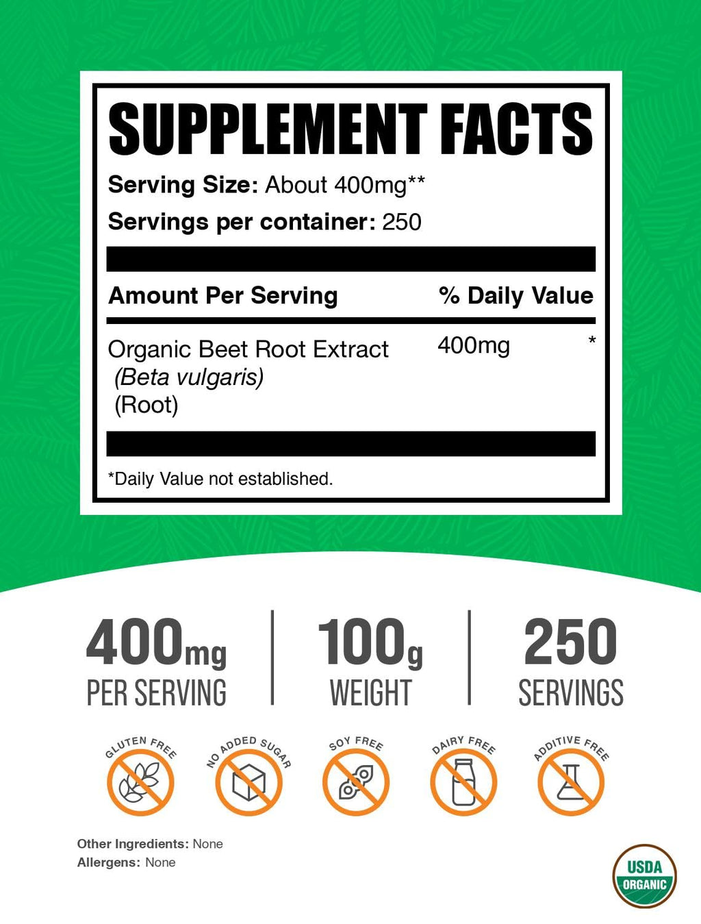 nutritious beet root powder supplement