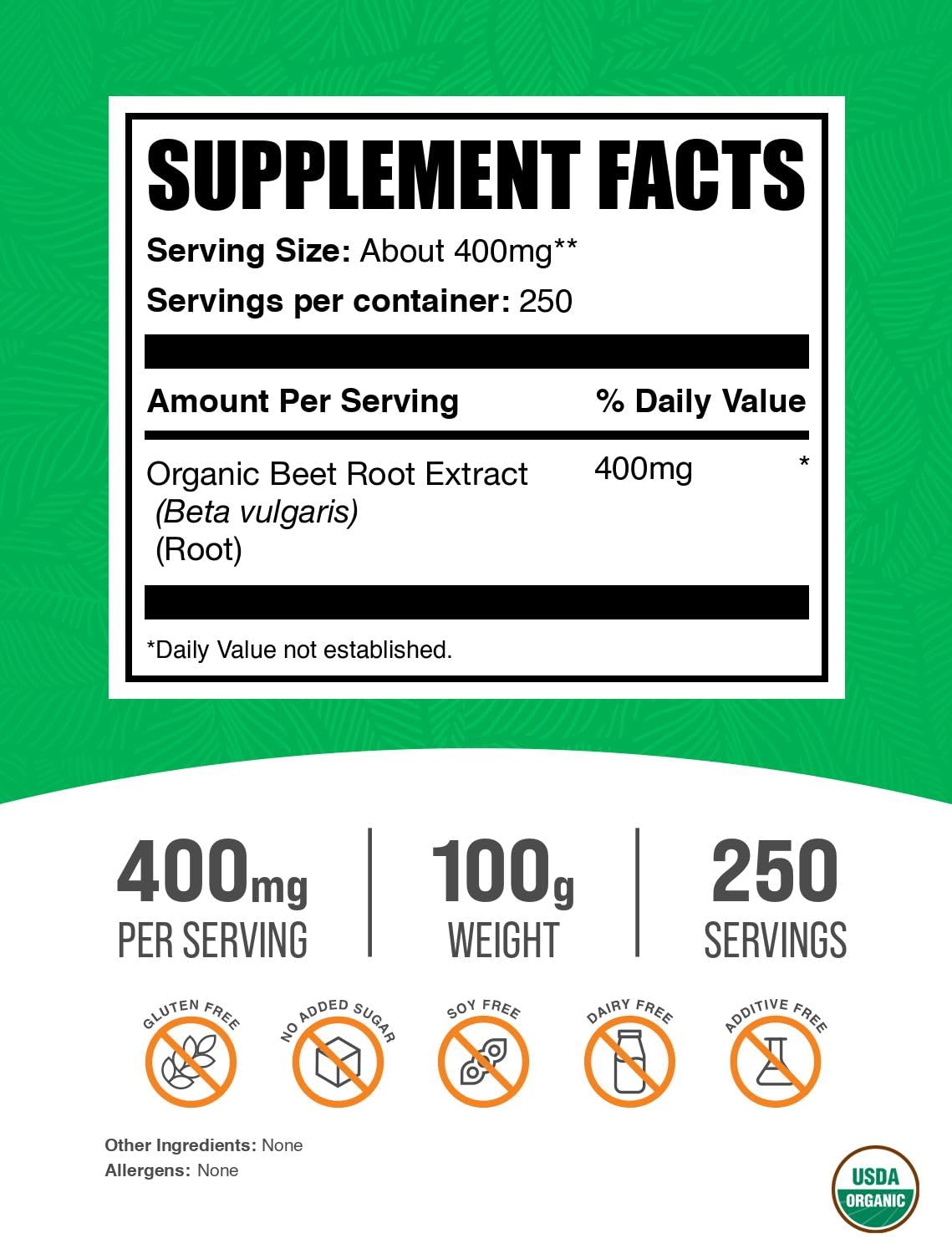 nutritious beet root powder supplement