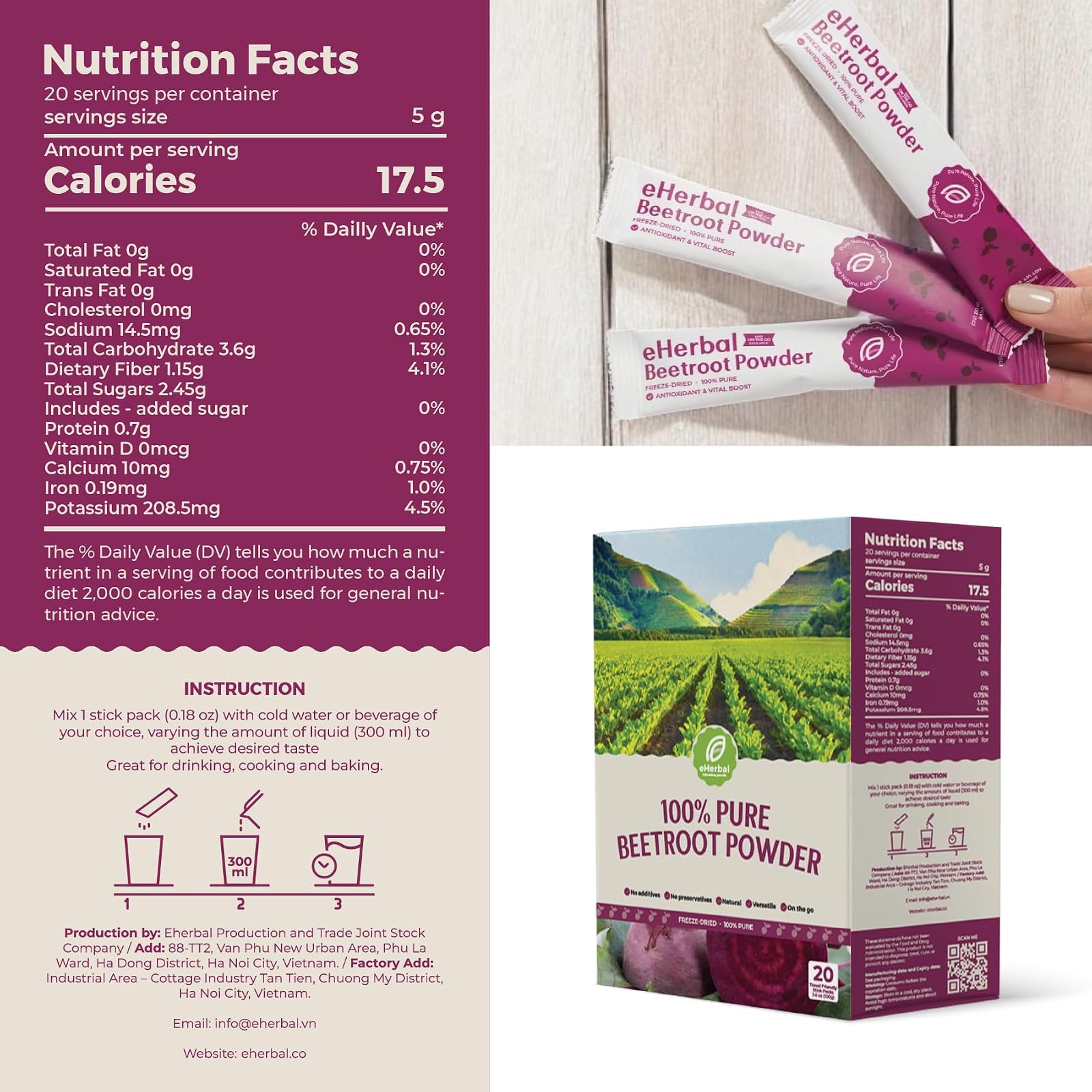 nutritious beet root superfood mix