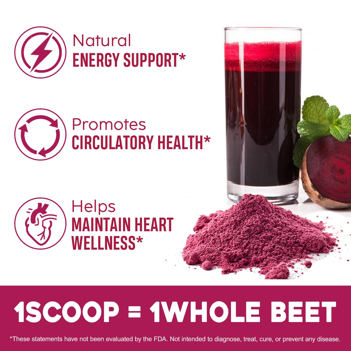 nutritious beet root supplement powder