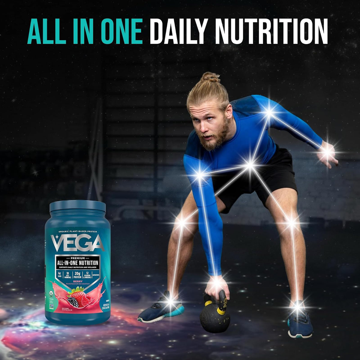 nutritious berry protein shake mix