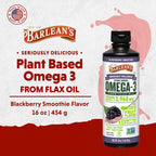 nutritious blackberry smoothie flaxseed oil