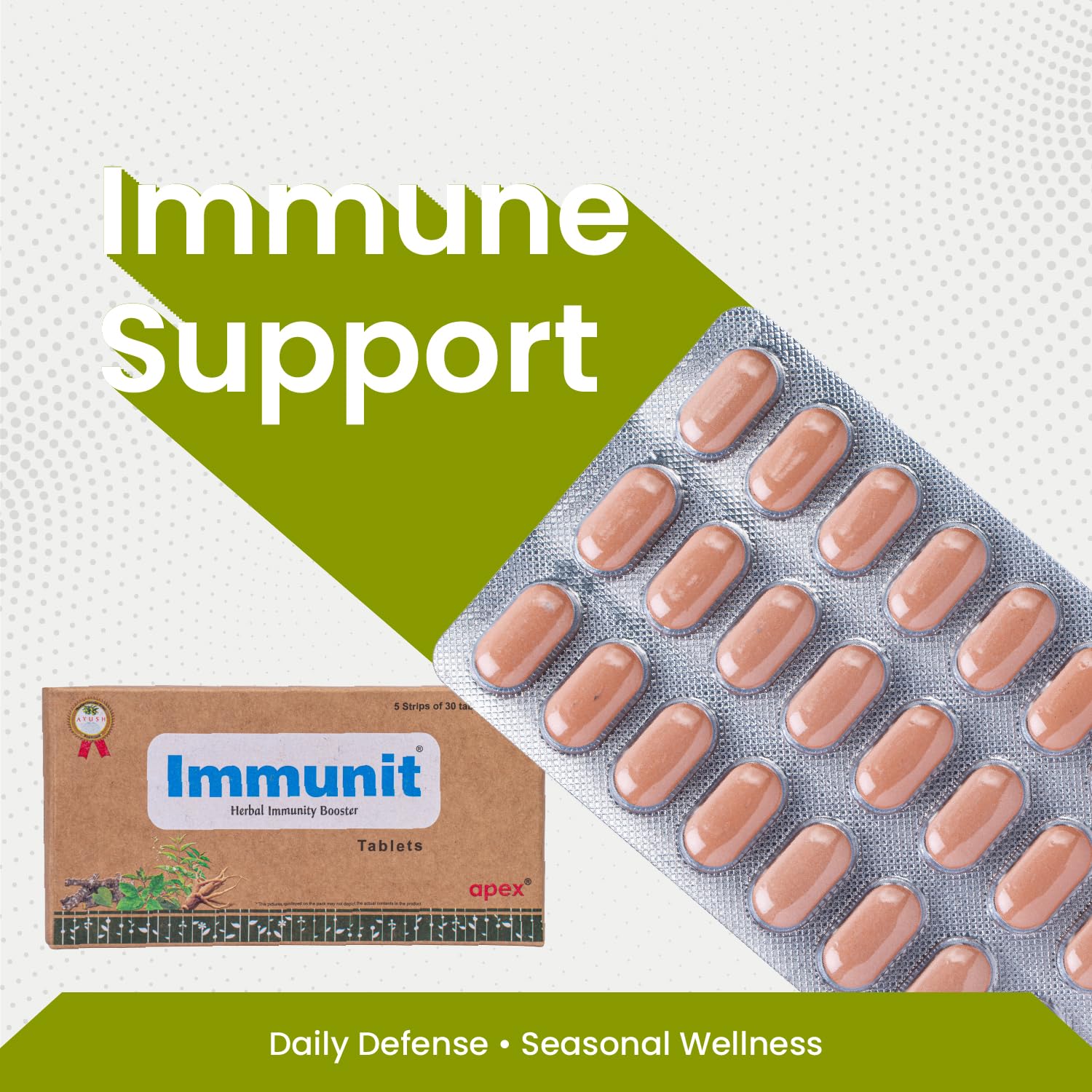 nutritious blended vitamin supplements pack