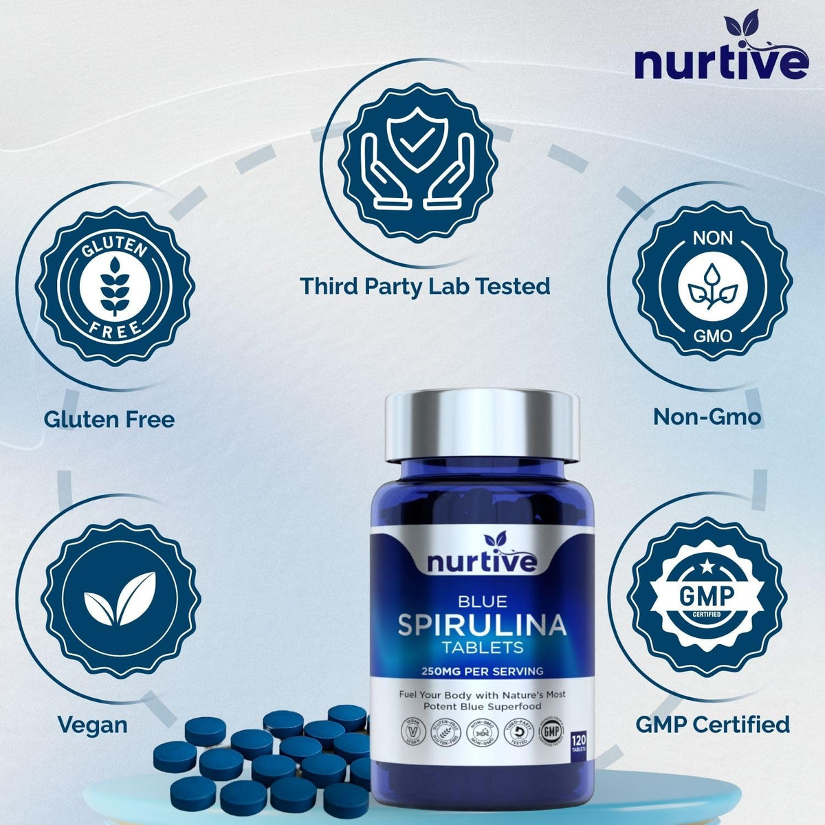 Nutritious Blue Spirulina for wellness