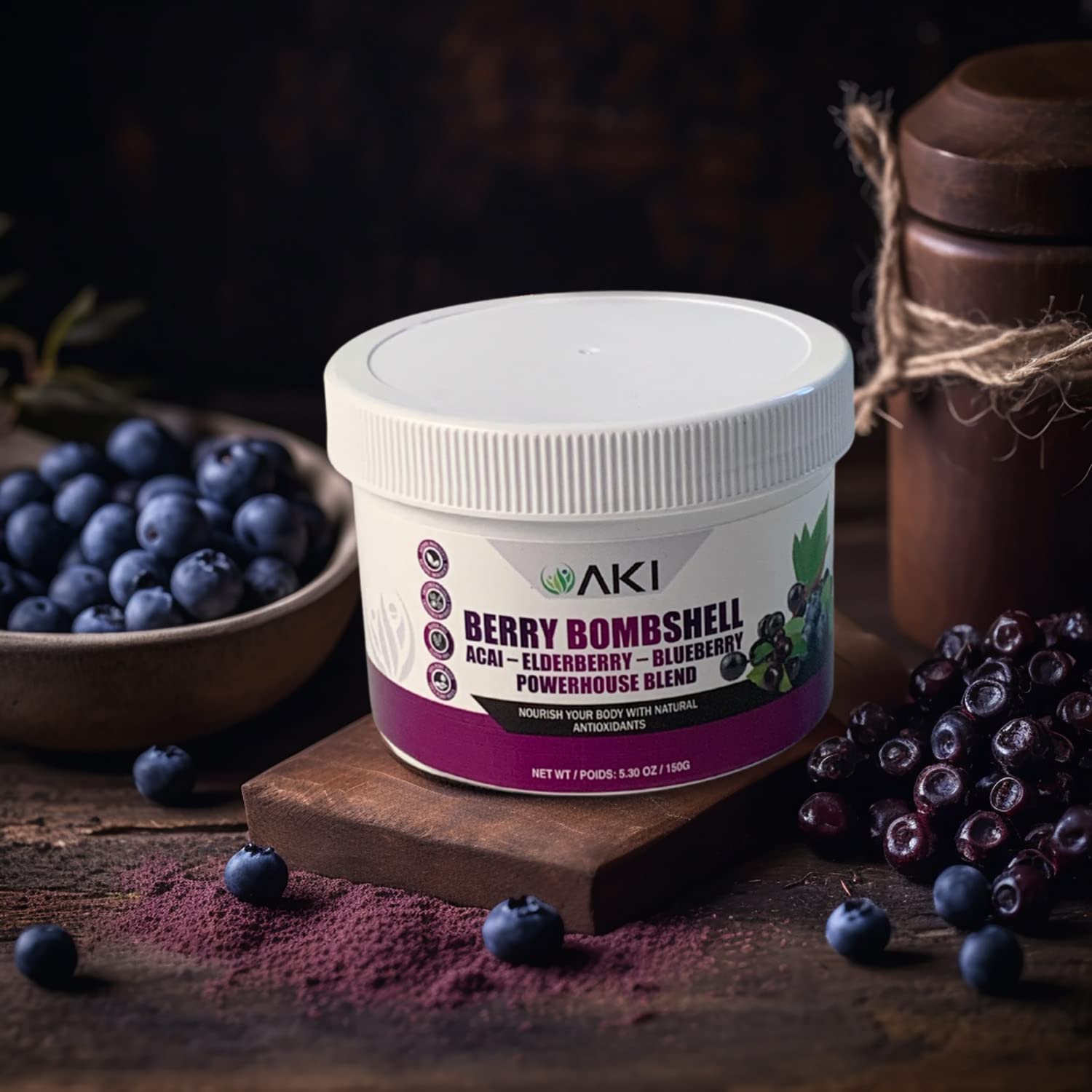 nutritious blueberry and elderberry mix