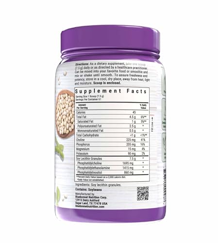 Nutritious BlueBonnet lecithin granules for energy