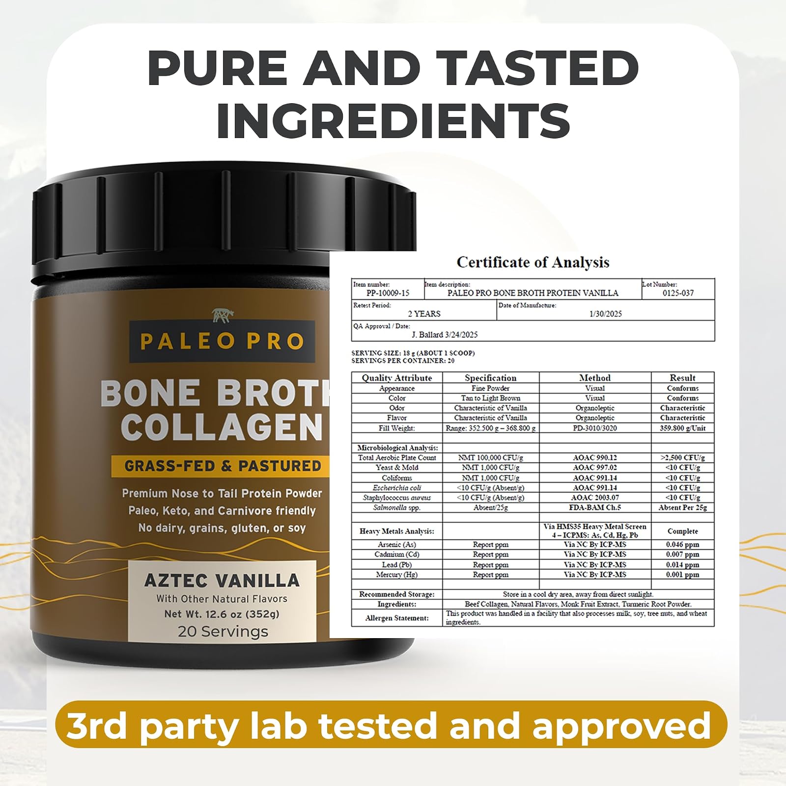 nutritious bone broth collagen supplement