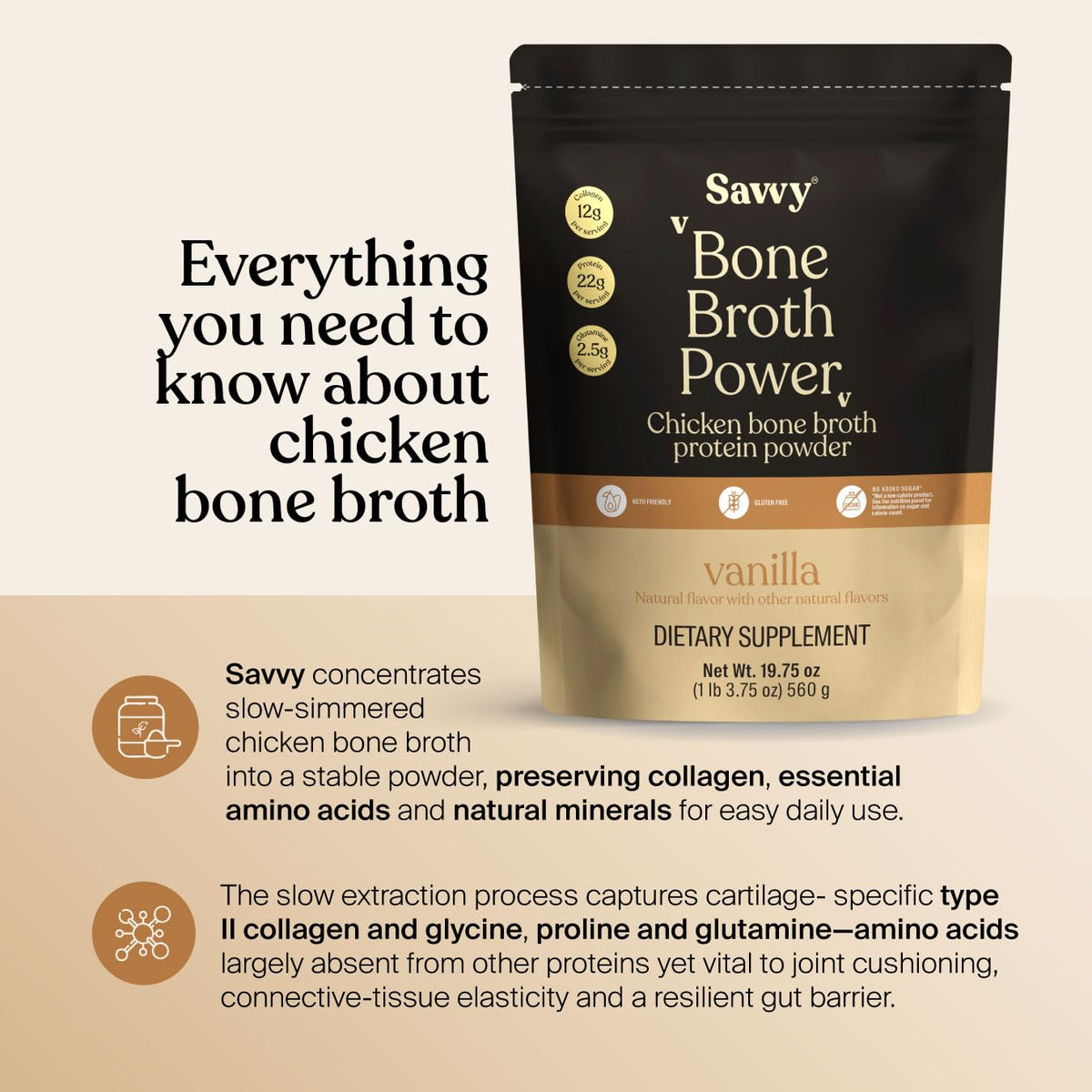 nutritious bone broth powder