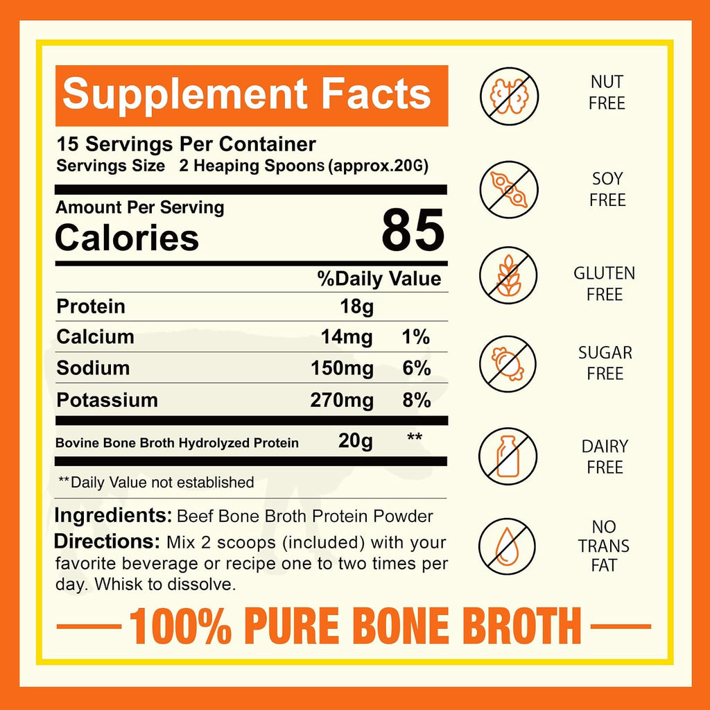 nutritious bone broth protein powder