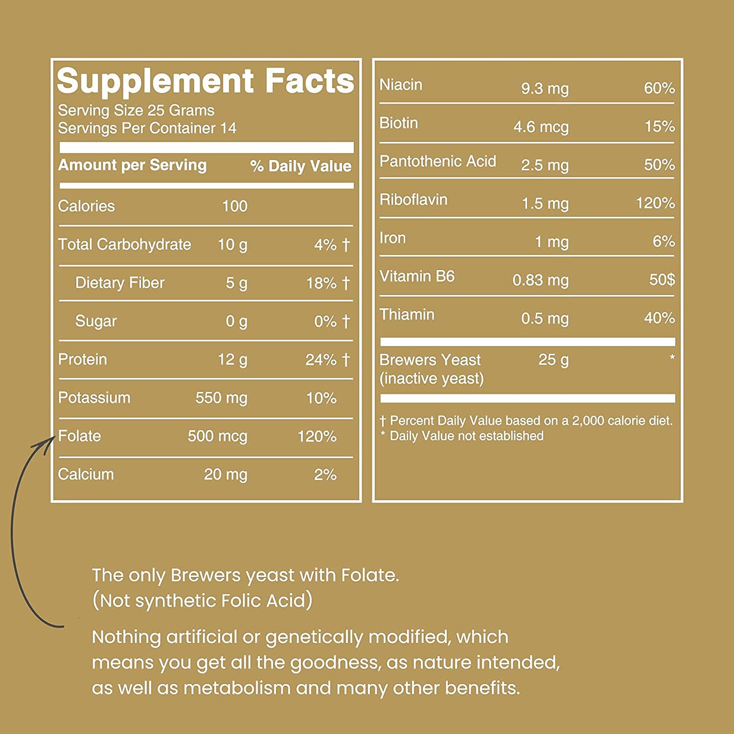 nutritious brewers yeast flakes supplement
