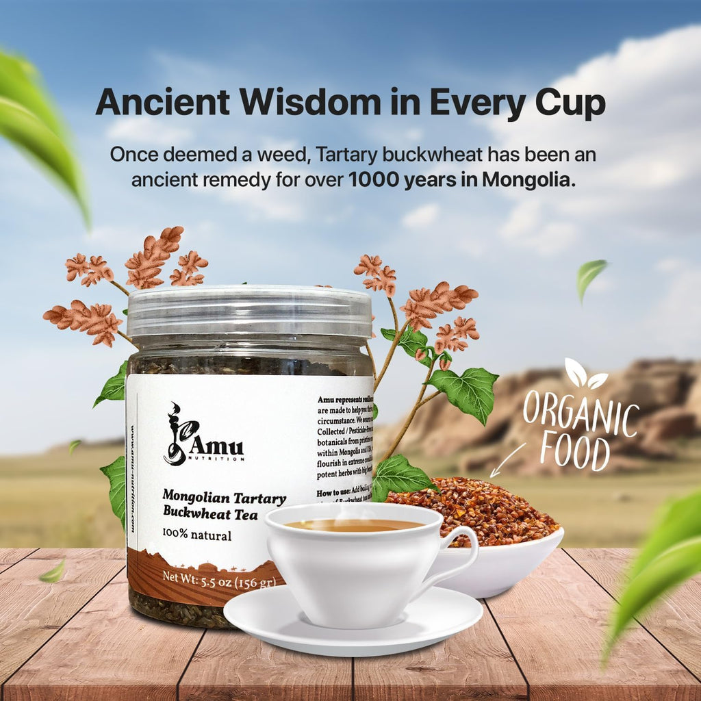 nutritious buckwheat herbal infusion