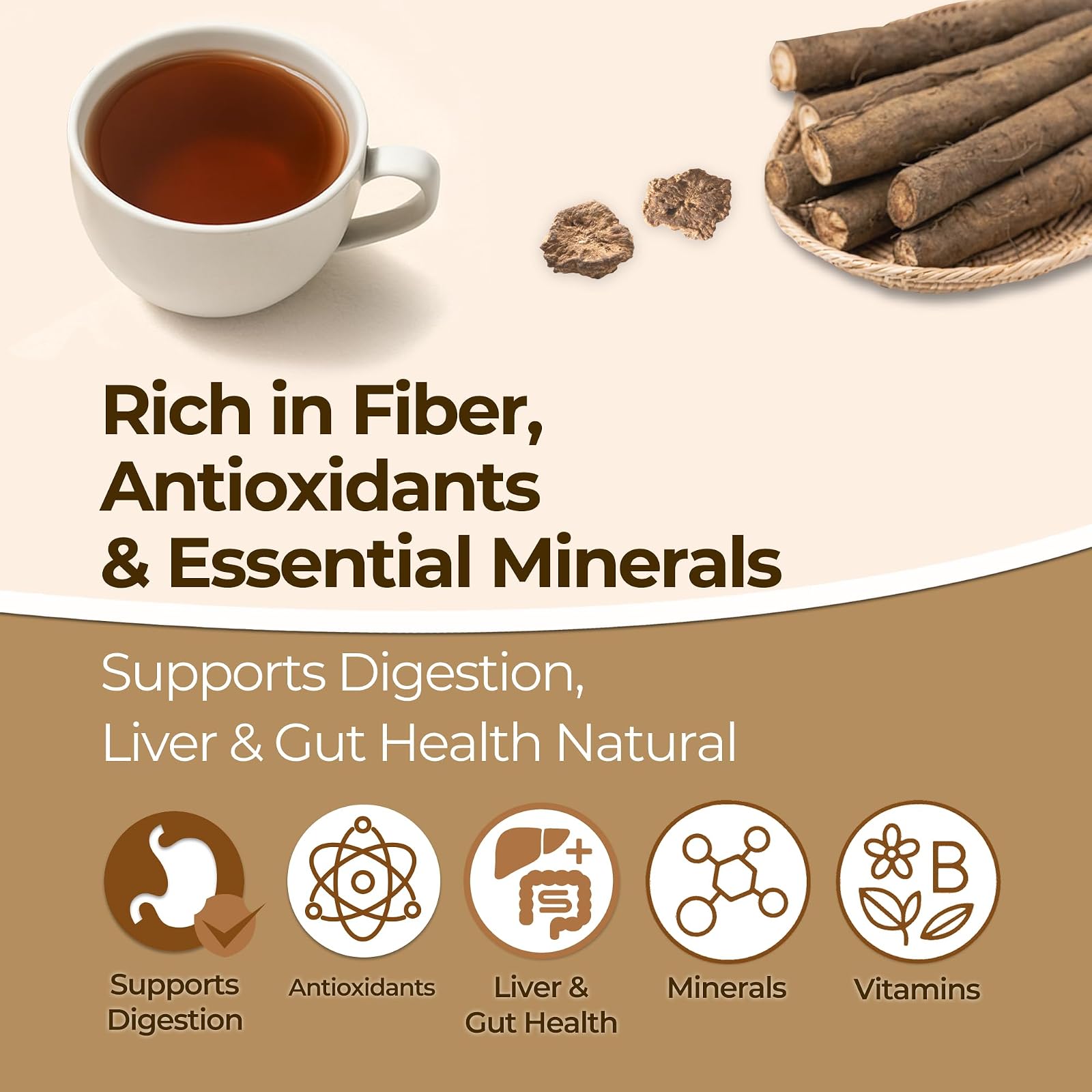 nutritious burdock root beverage