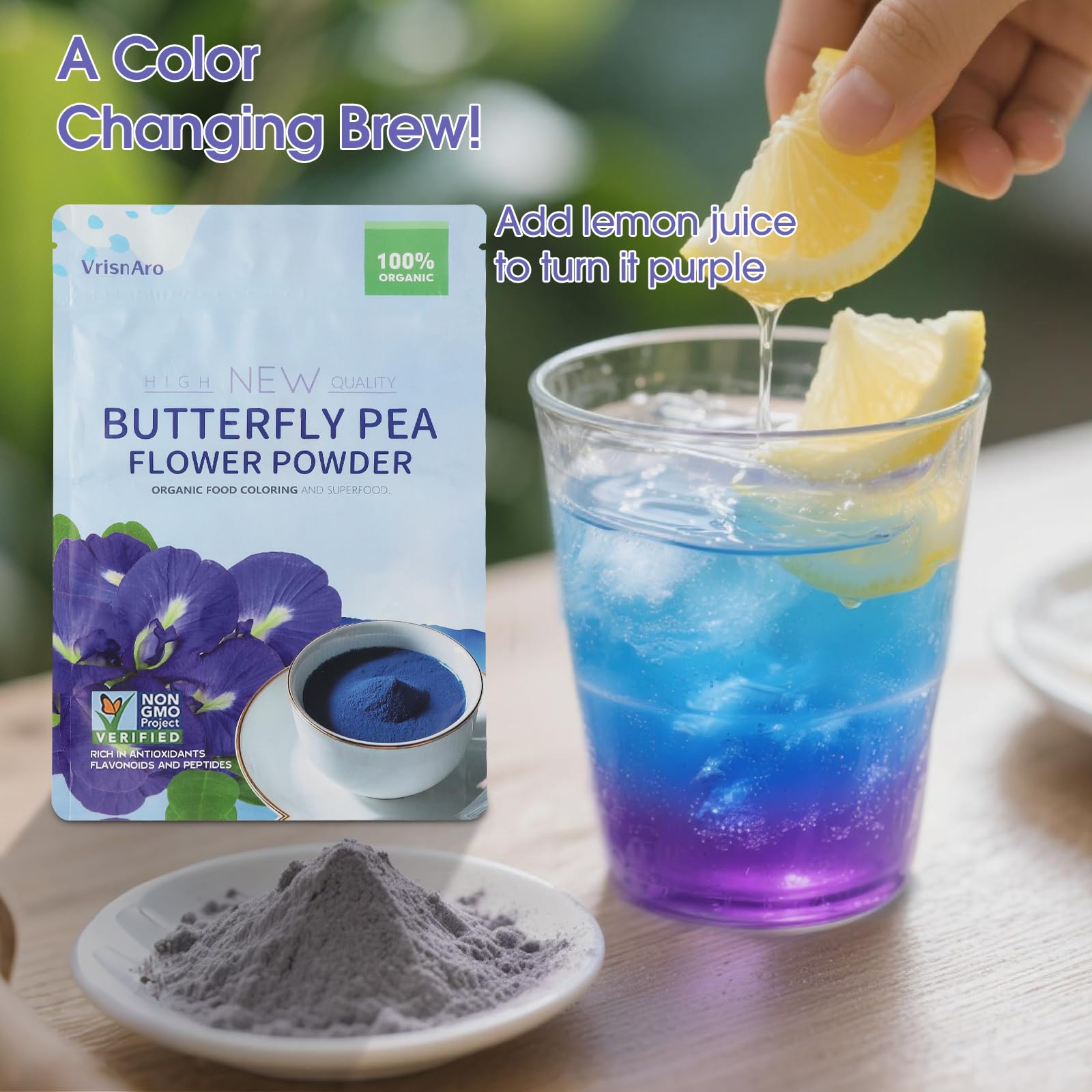 nutritious butterfly pea flower infusion