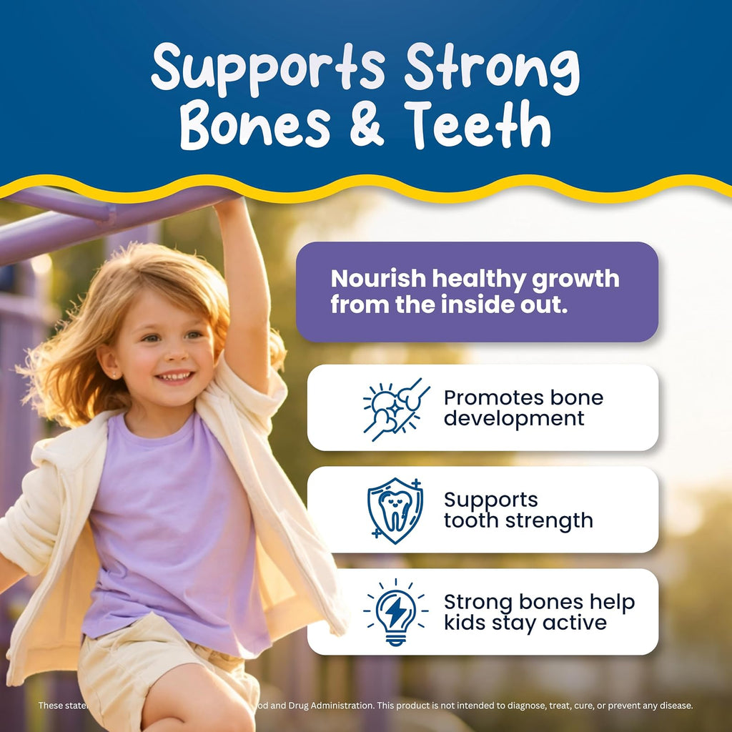 Nutritious calcium gummies for kids' health