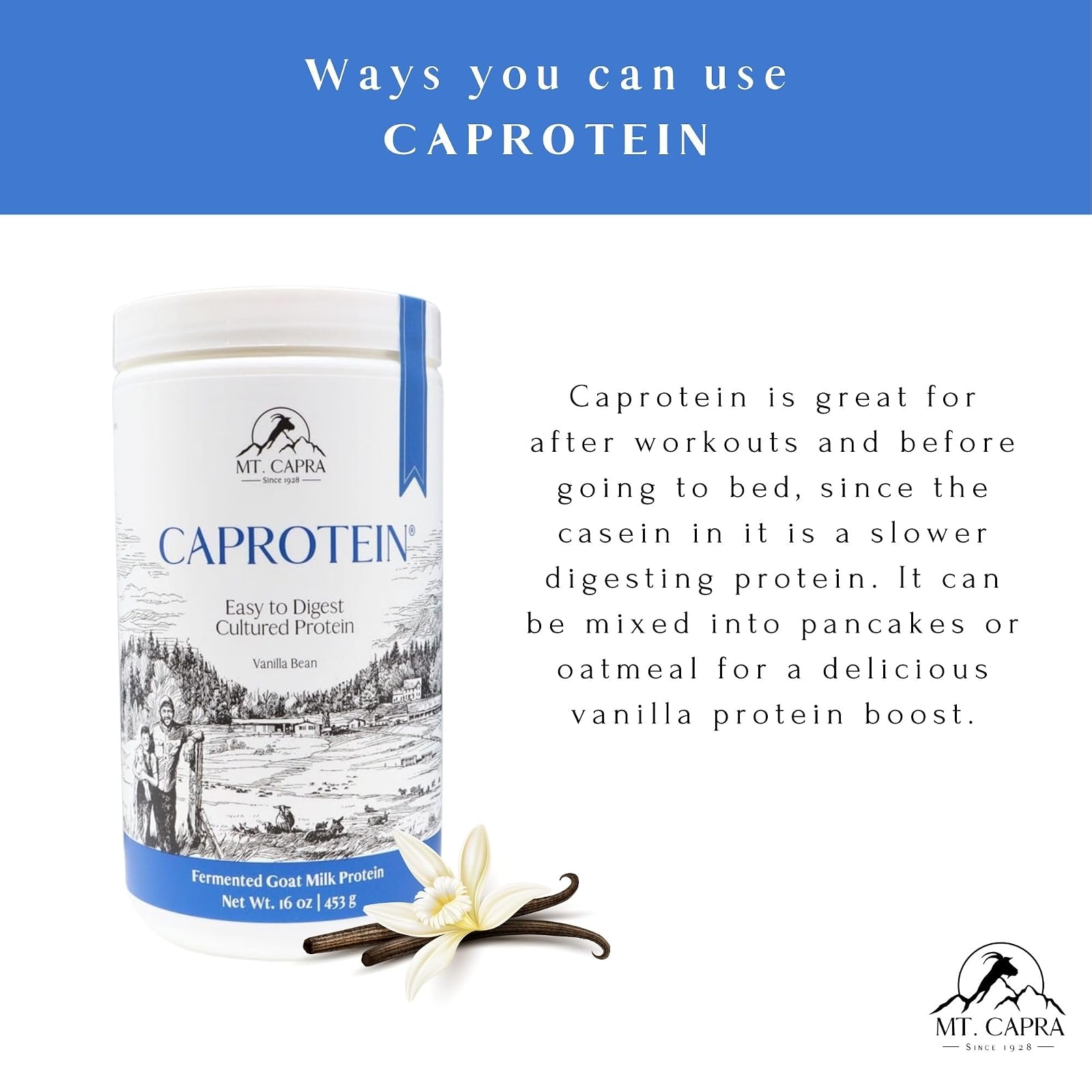 Nutritious casein protein for muscle growth