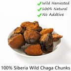 nutritious chaga chunks for tea
