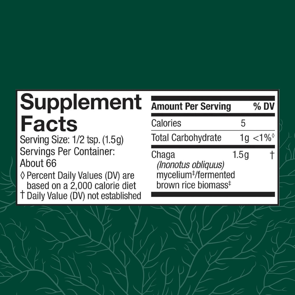 nutritious chaga supplement for energy