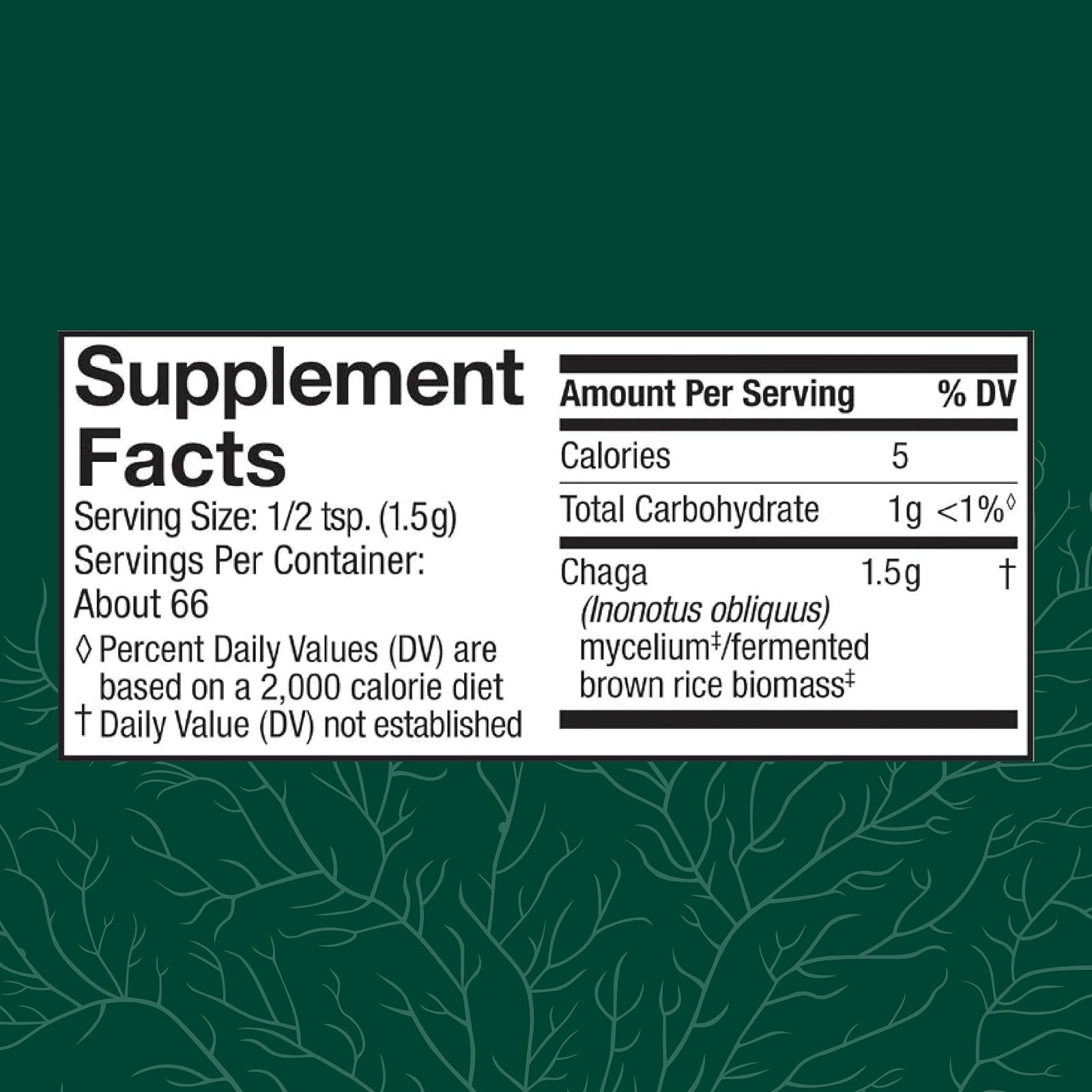 nutritious chaga supplement for energy