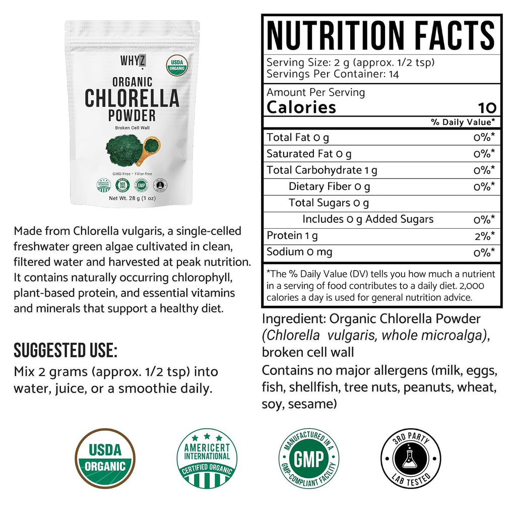 nutritious chlorella superfood supplement