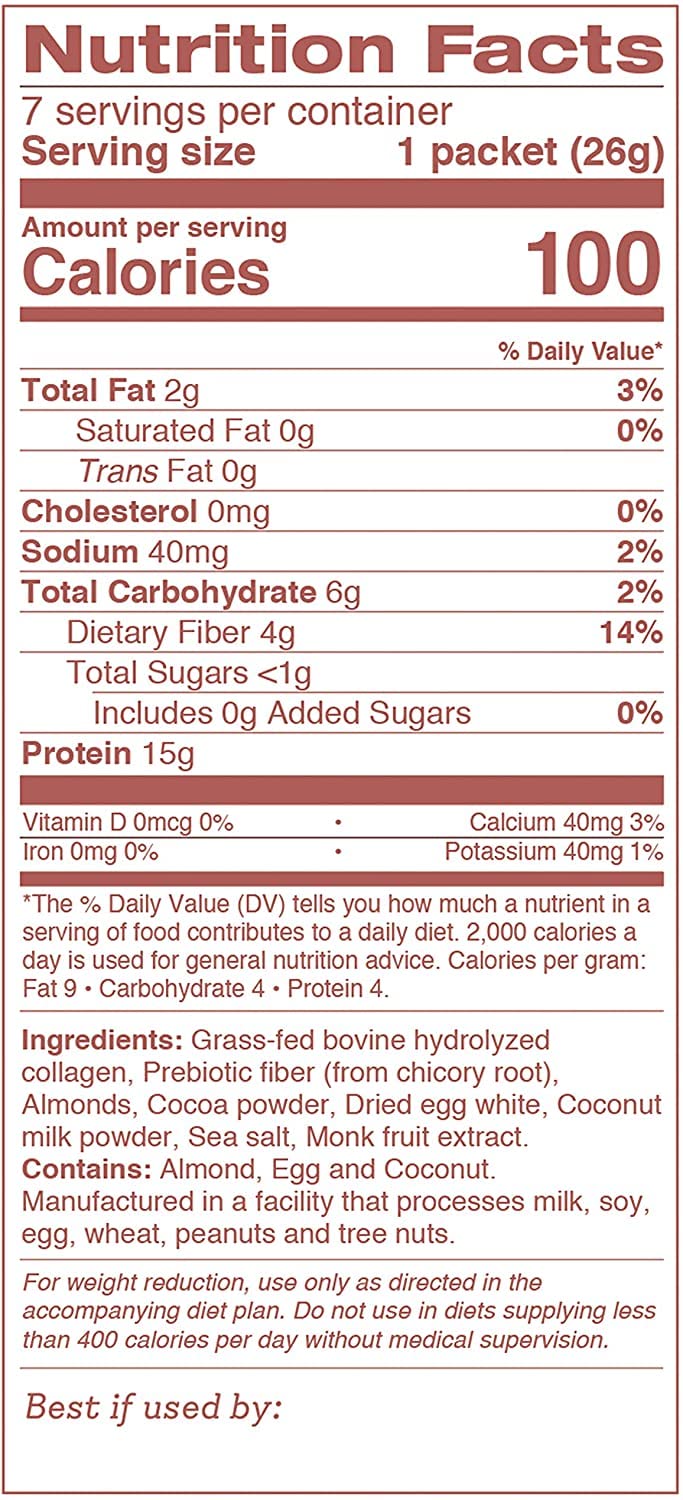 nutritious chocolate almond shake