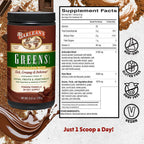 nutritious chocolate greens powders blend