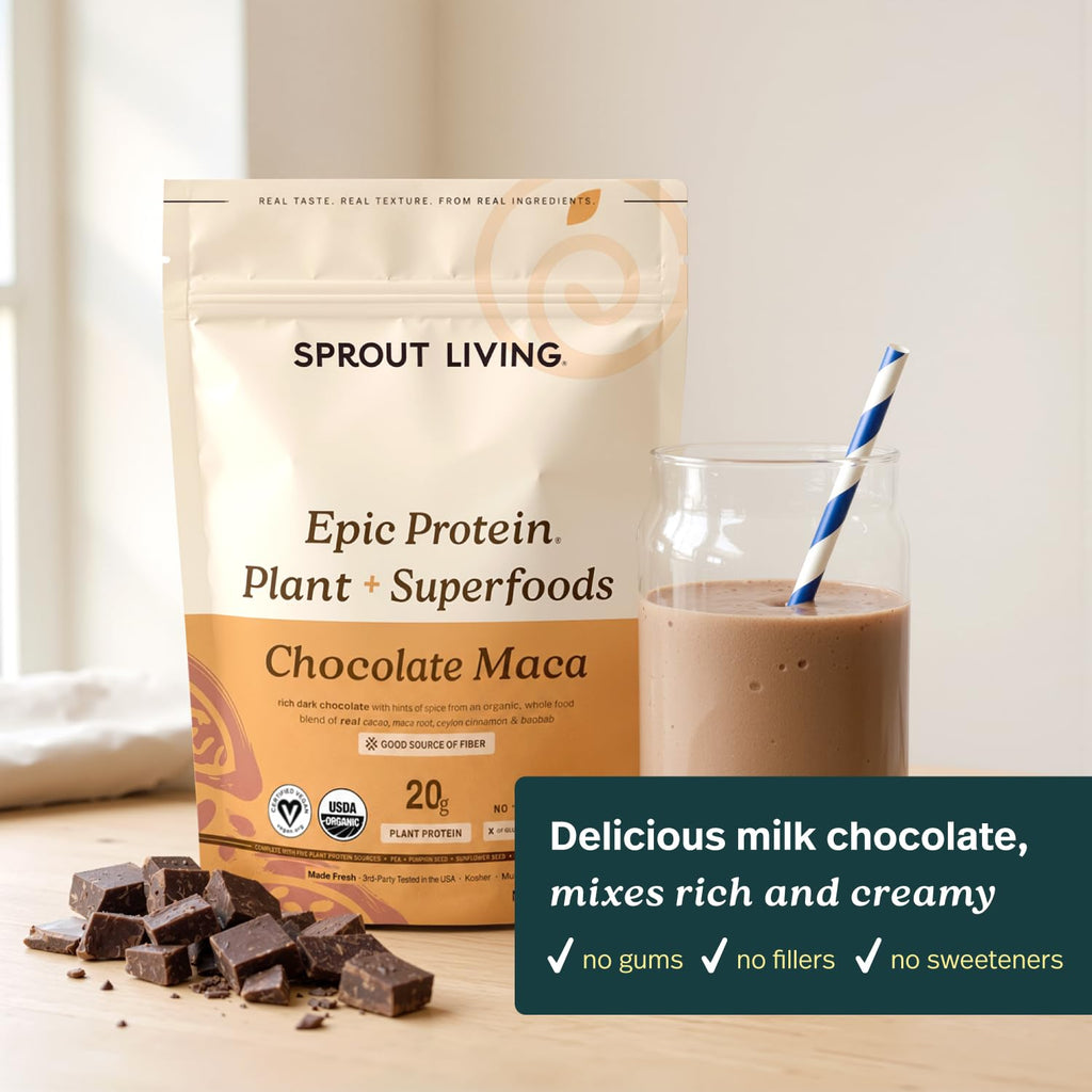 nutritious chocolate maca protein blend