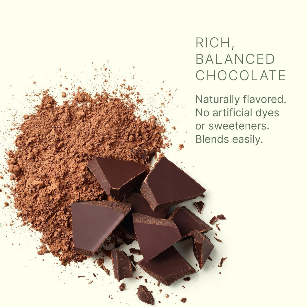 nutritious chocolate protein shake