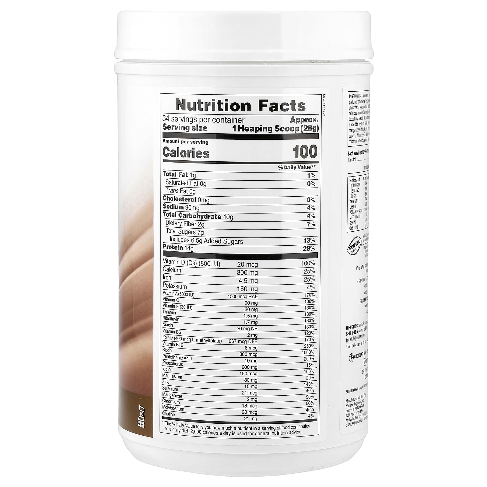 nutritious chocolate protein supplement