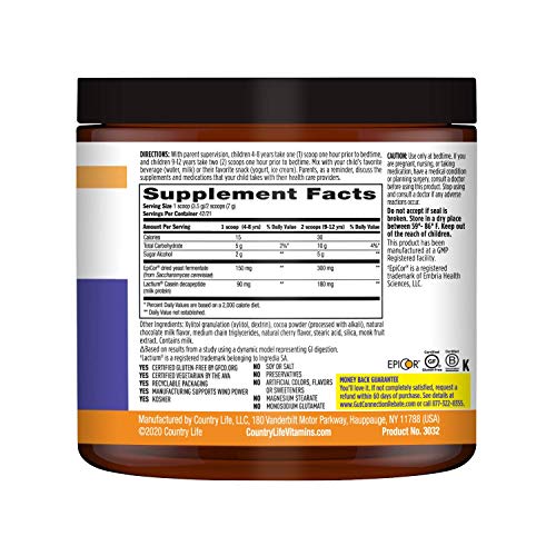 nutritious chocolate sleep aid for children