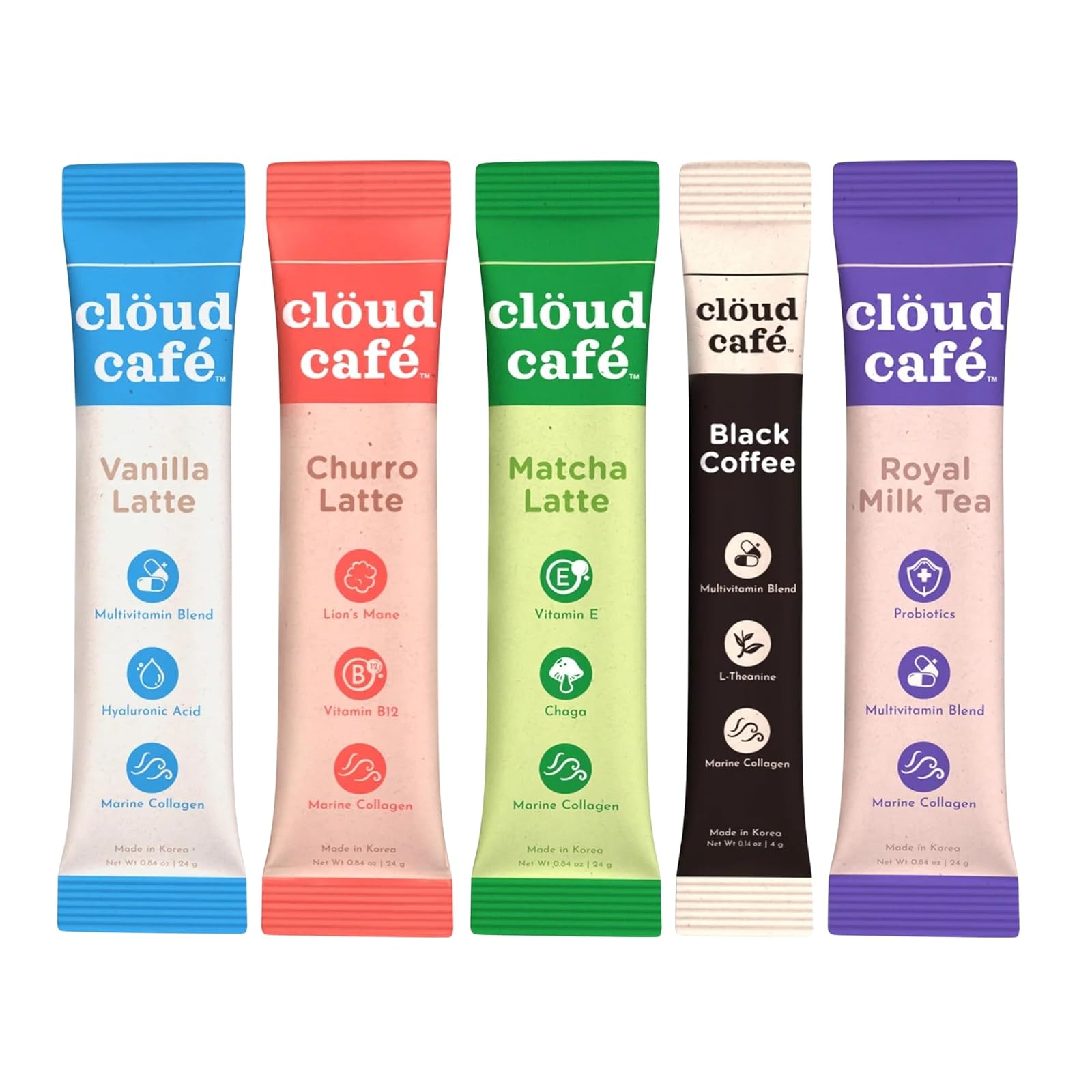 nutritious collagen latte sachets