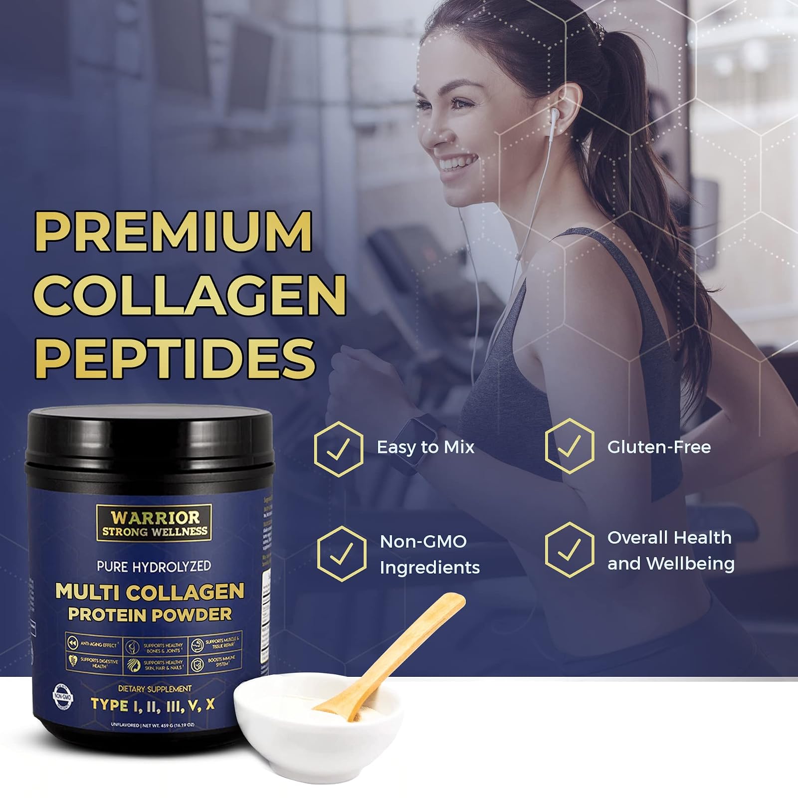 nutritious collagen powder supplement