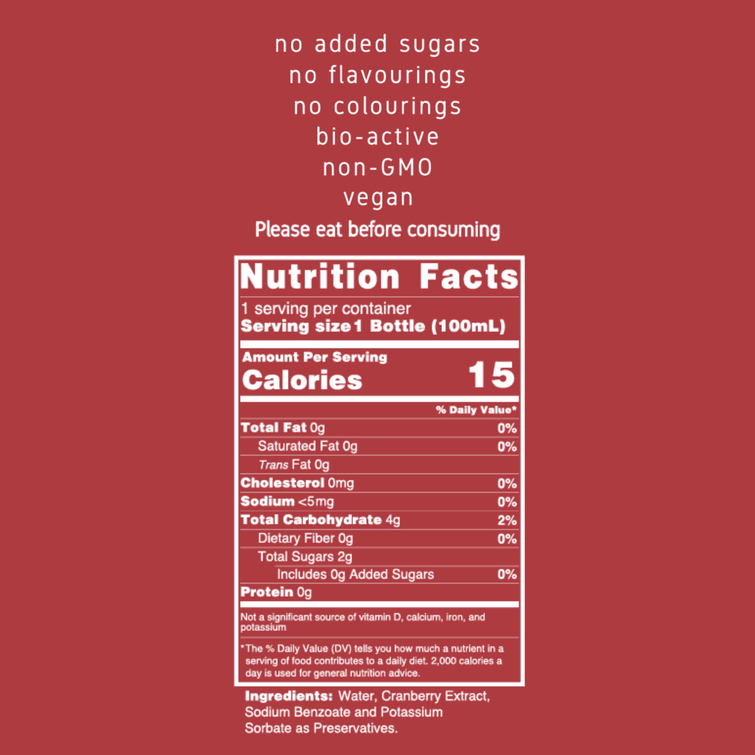 nutritious cranberry elixir for a healthy lifestyle