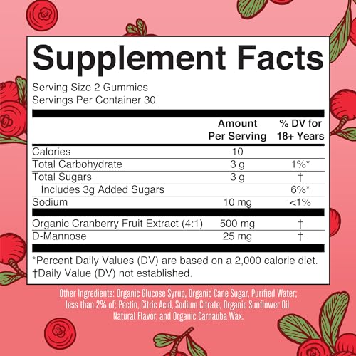 nutritious cranberry gummies for daily use
