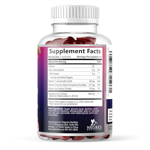 nutritious cranberry gummies for everyday use