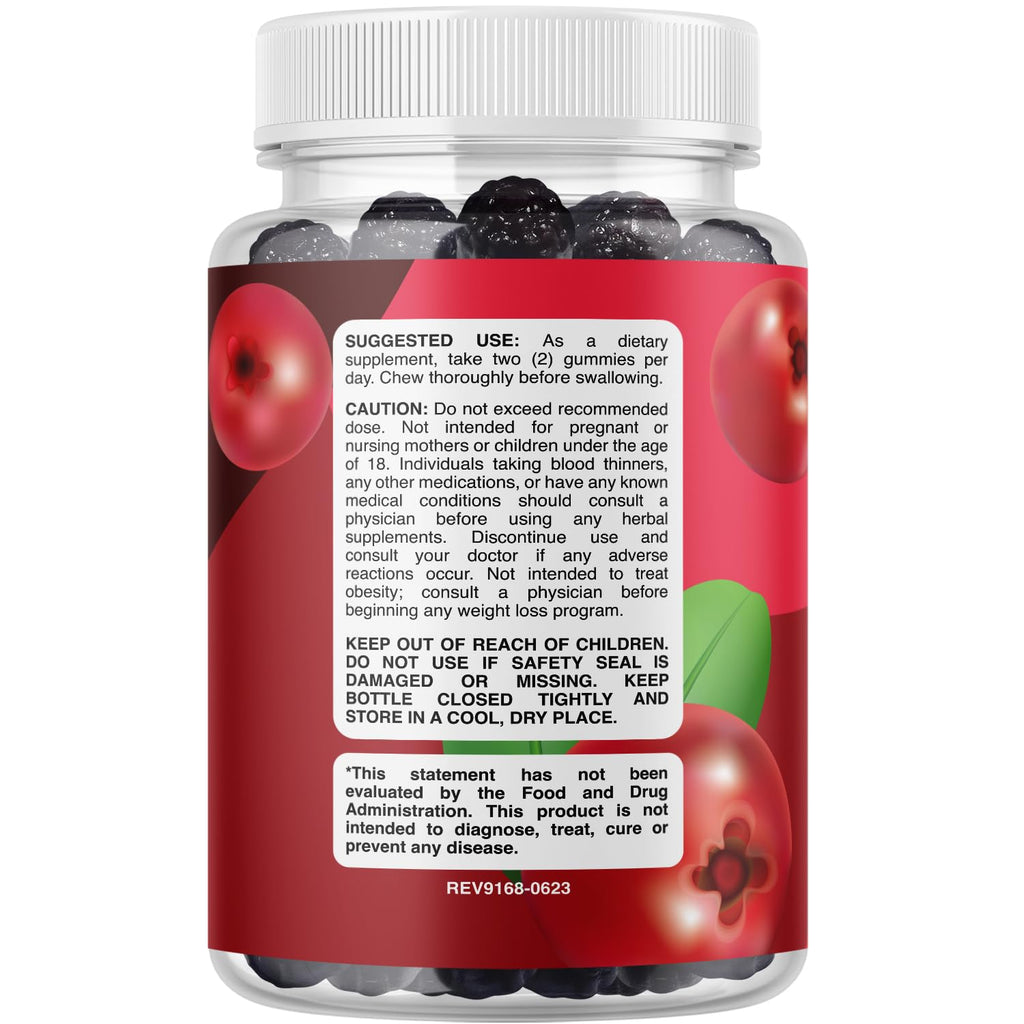 nutritious cranberry gummies for women