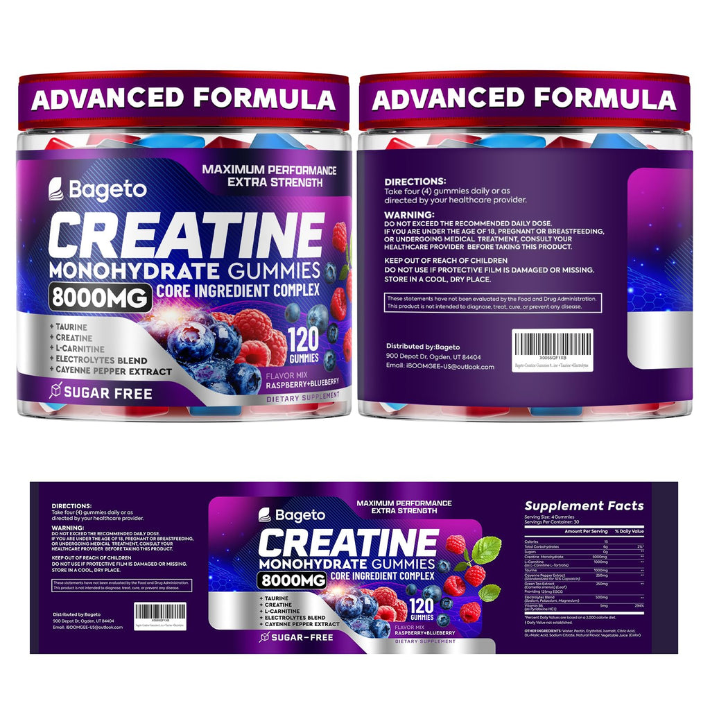 Nutritious creatine gummies for active lifestyle