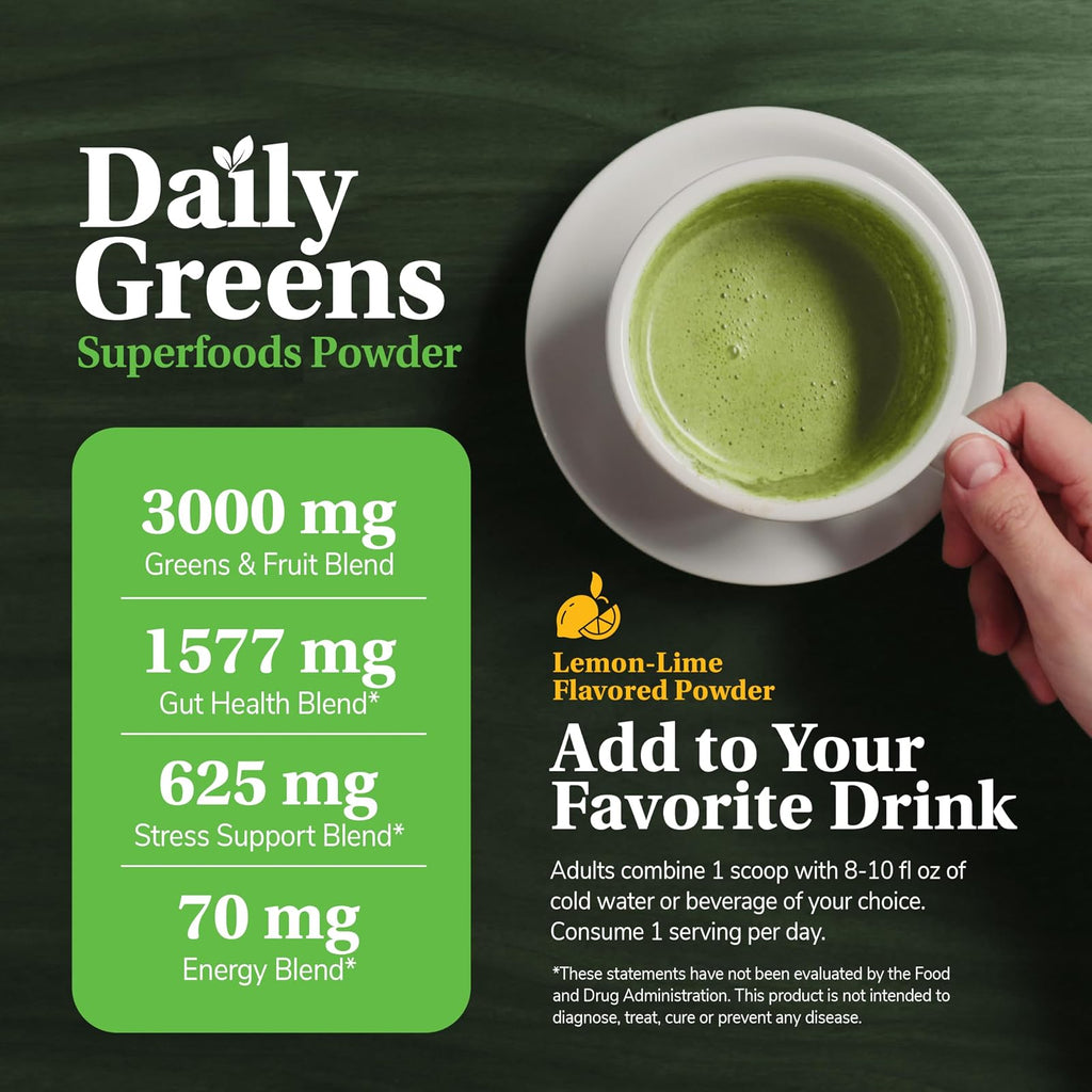 nutritious daily greens supplement powder