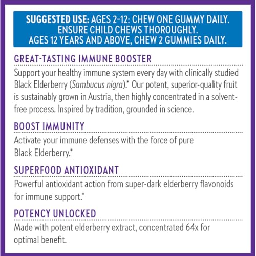 nutritious elderberry gummies for children