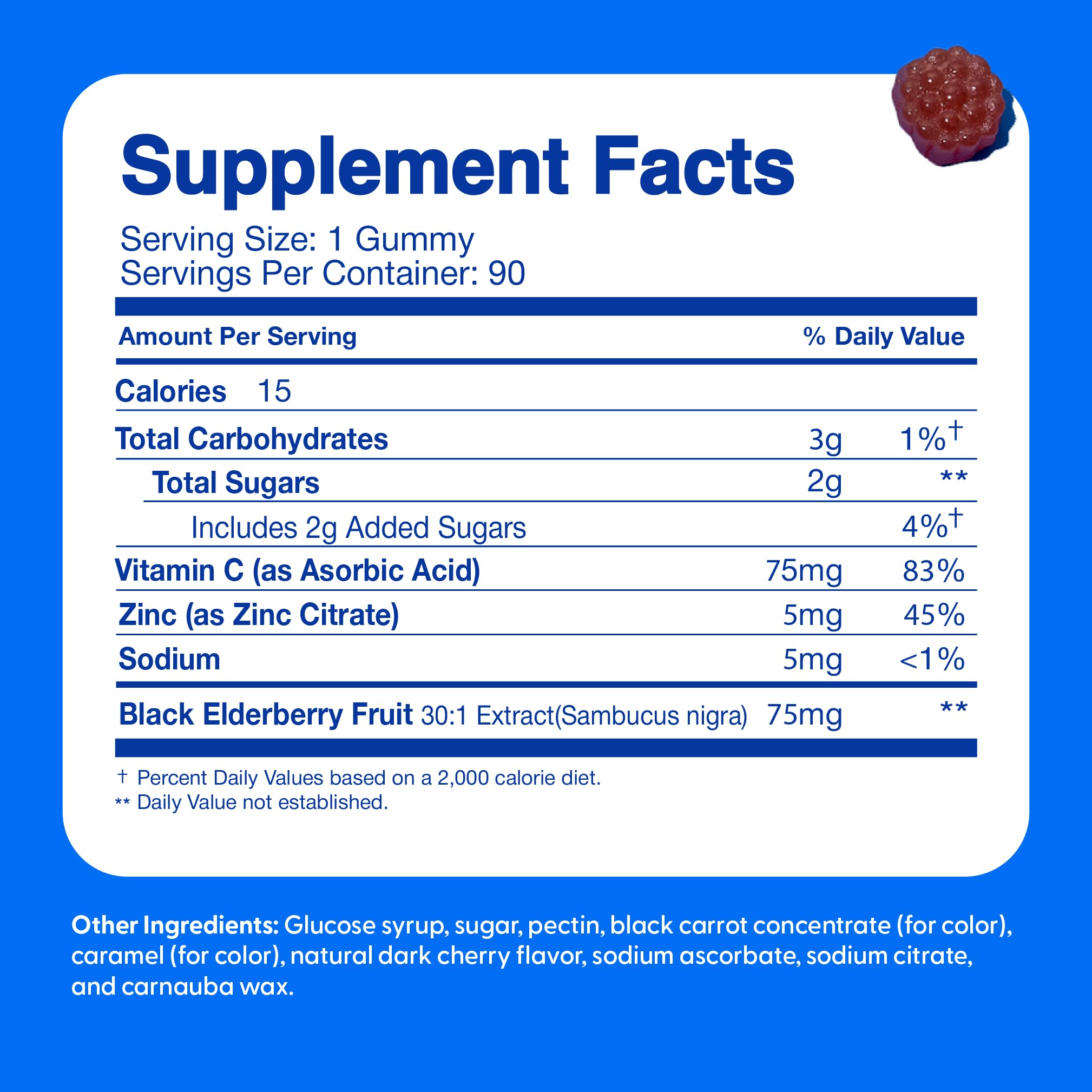 Nutritious elderberry gummies for daily use
