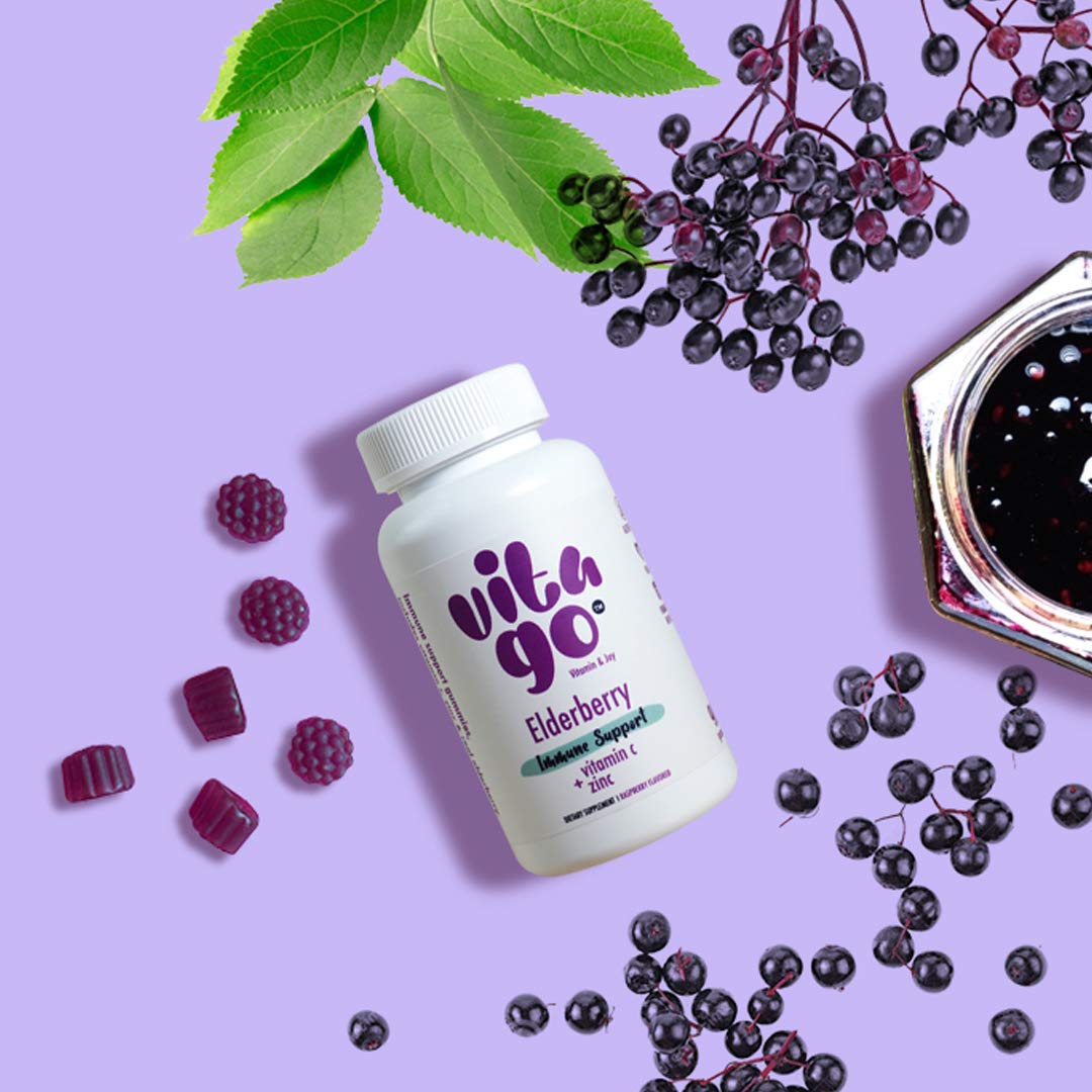 Nutritious elderberry gummies for families