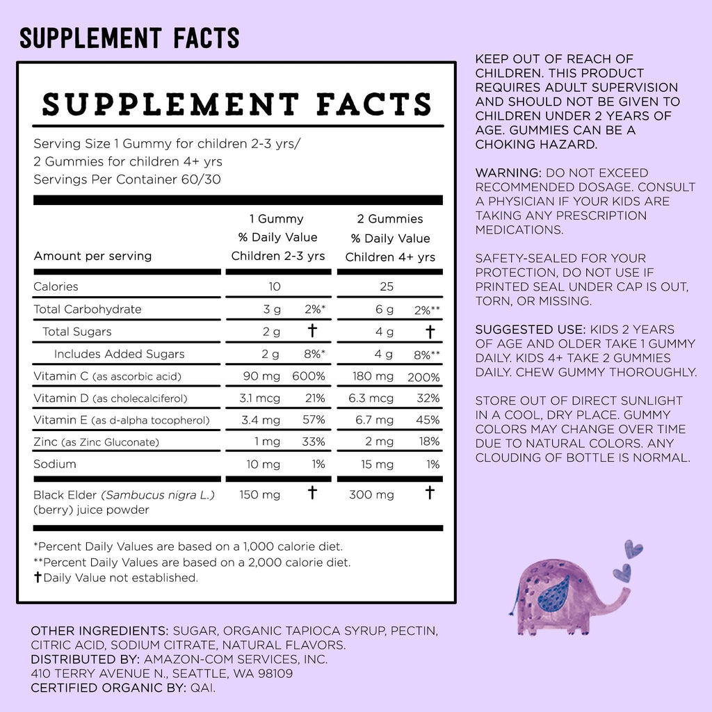 nutritious elderberry gummies for health